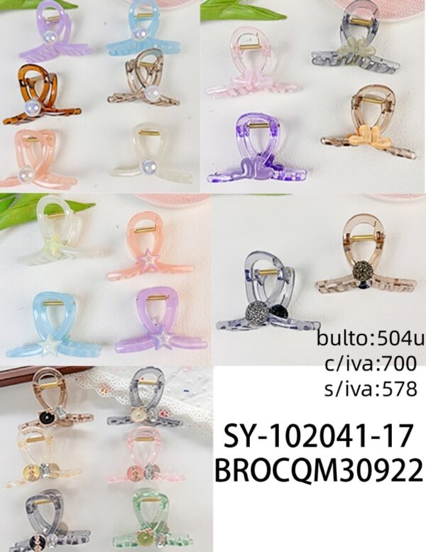 BROCHE DE PELO, VARIOS MODELOS SY102041-17-504 - Quemoda Bags & Accesories